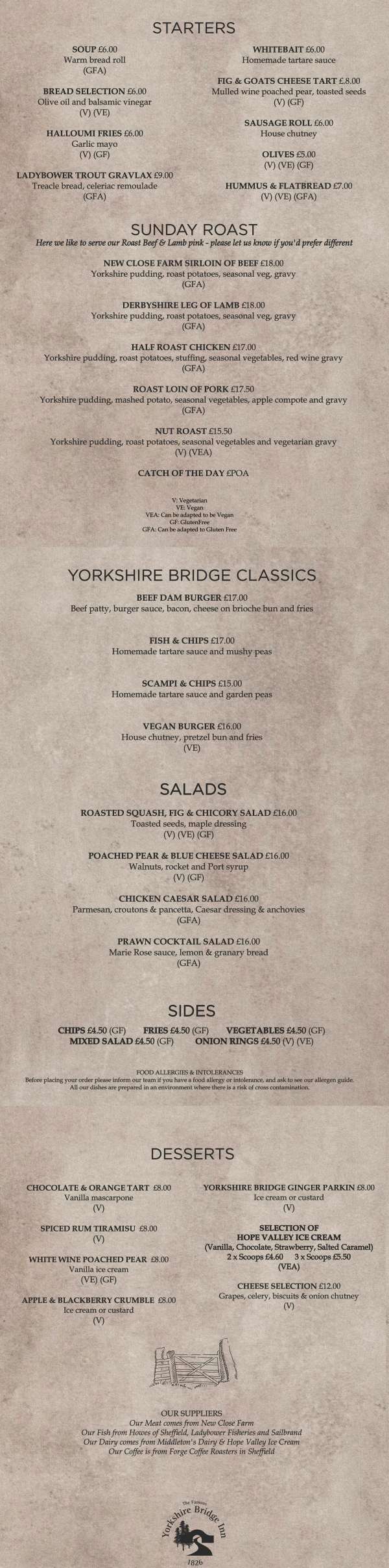 Yorkshire Bridge Inn Dining – Yorkshire Bridge Inn
